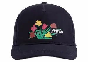 Aimé Leon Dore Floral Cap - Navy Blue | Editorialist
